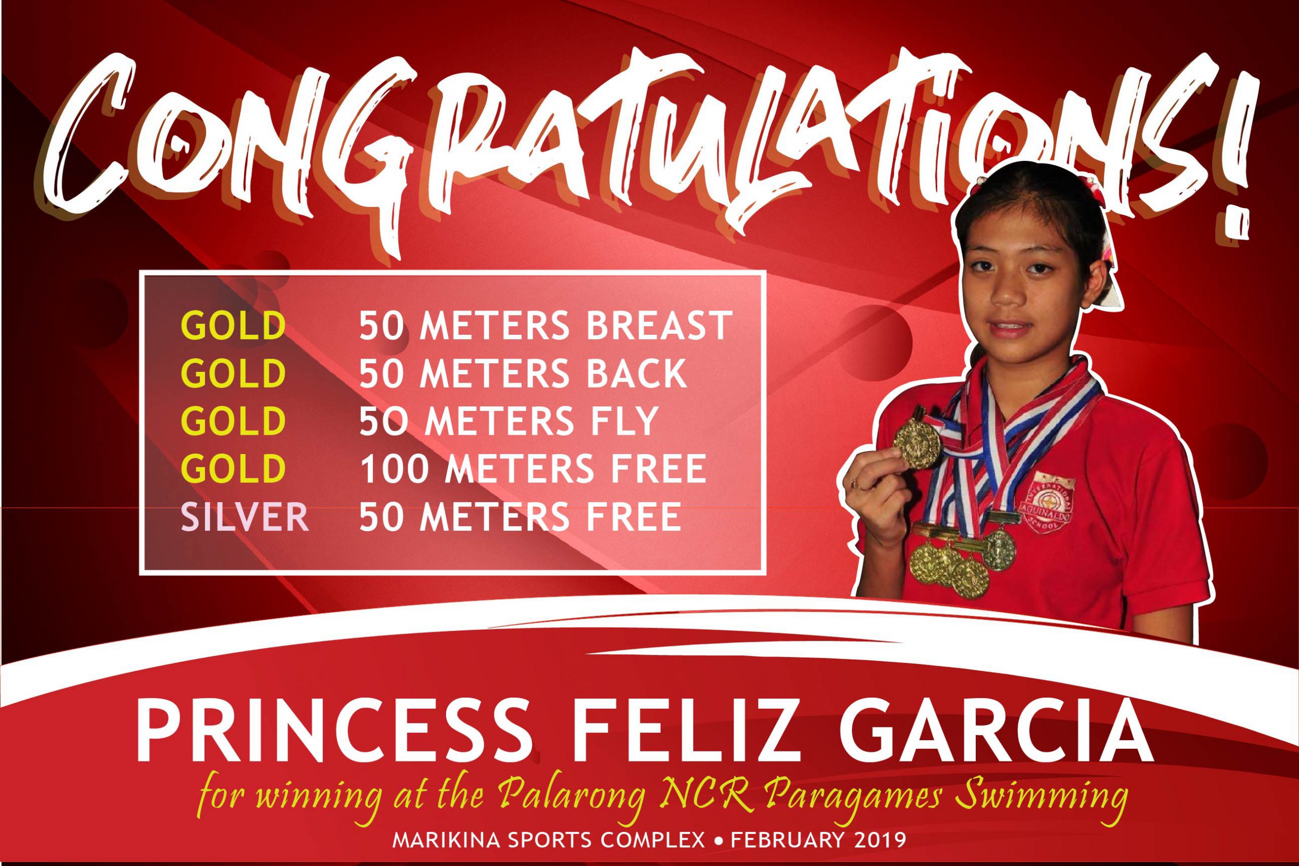 Congratulations Princess Feliz Garcia! - Aguinaldo International School ...